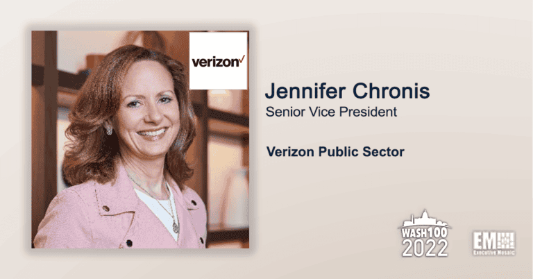 Verizon Public Sector SVP Jennifer Chronis Named To 2022 Wash100 For ...