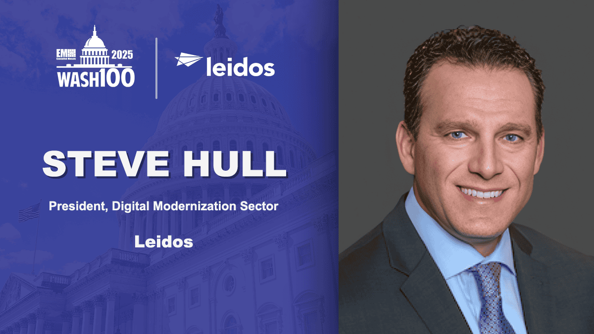 Leidos DigMod Sector President Steve Hull Wins Wash100 Award