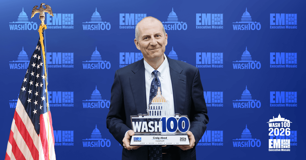Carahsoft President Craig Abod Accepts 2026 Wash100 Award